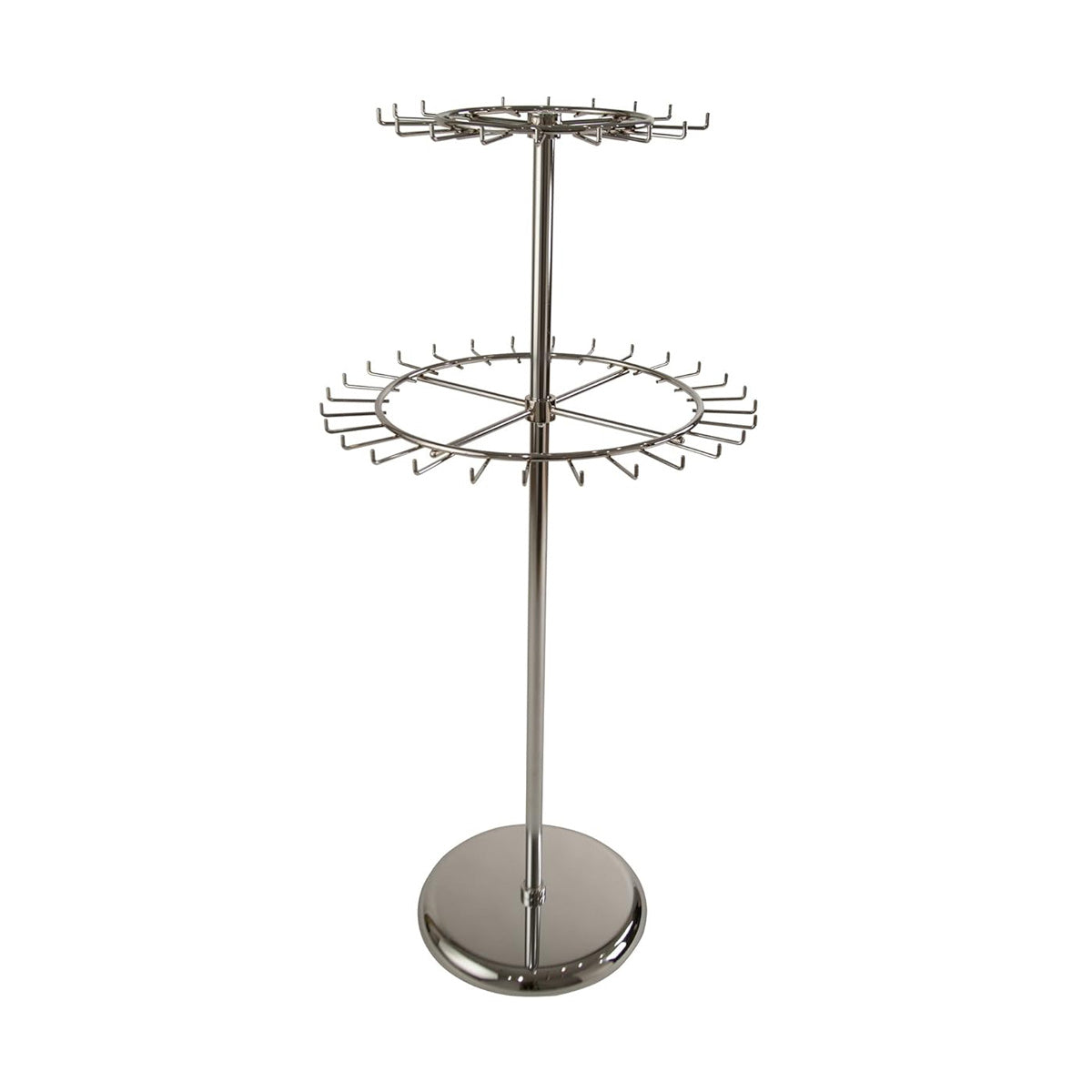 DOUBLE TIER REVOLVING RACK FOR BELT & TIE – LA DISPLAY AND FIXTURE