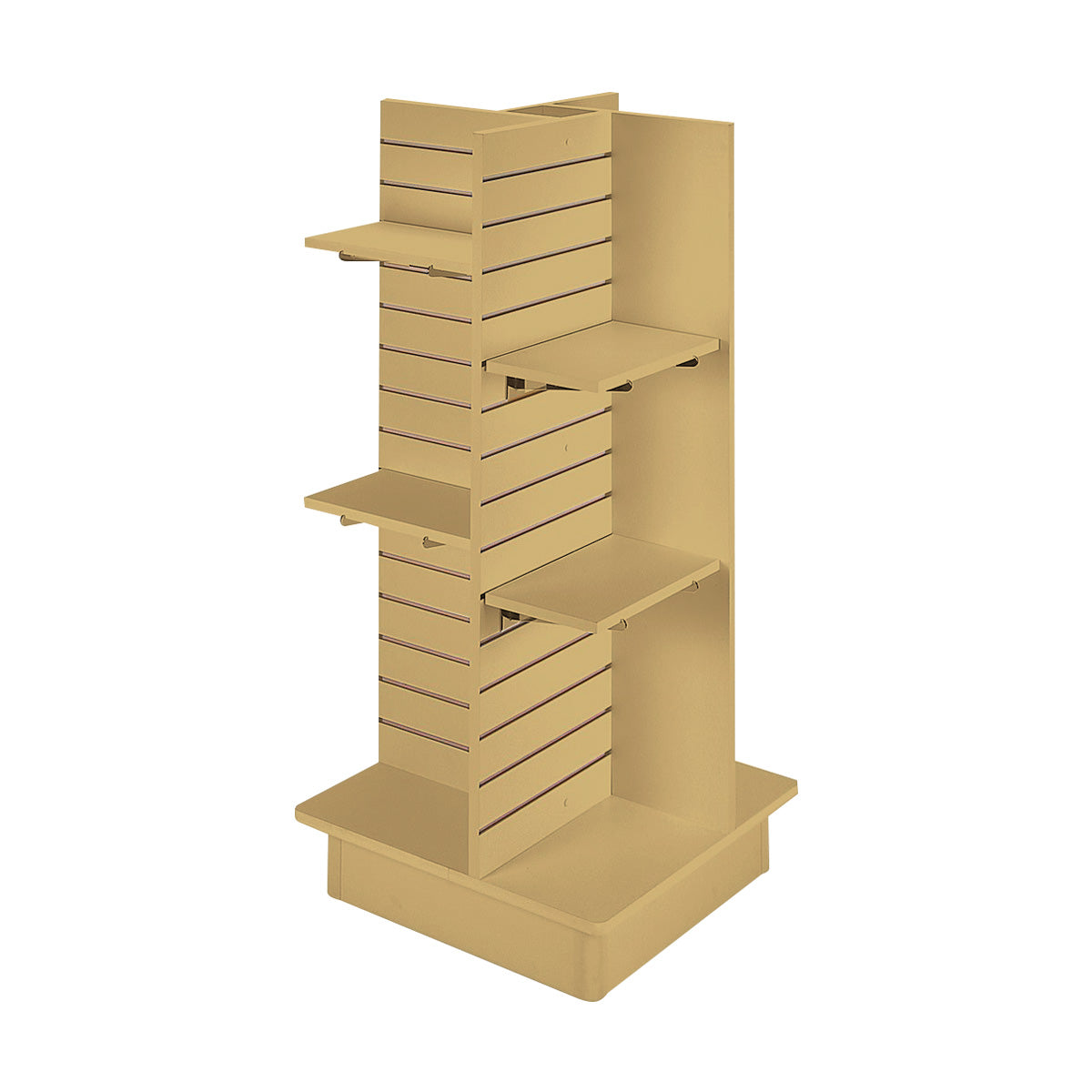 SLATWALL 4 WAY PINWHEEL DISPLAY – LA DISPLAY AND FIXTURE